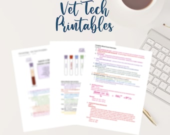 Vet Tech Study - Etsy