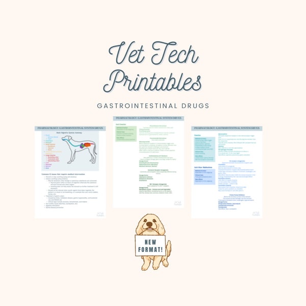 VetTechPrintables - Etsy