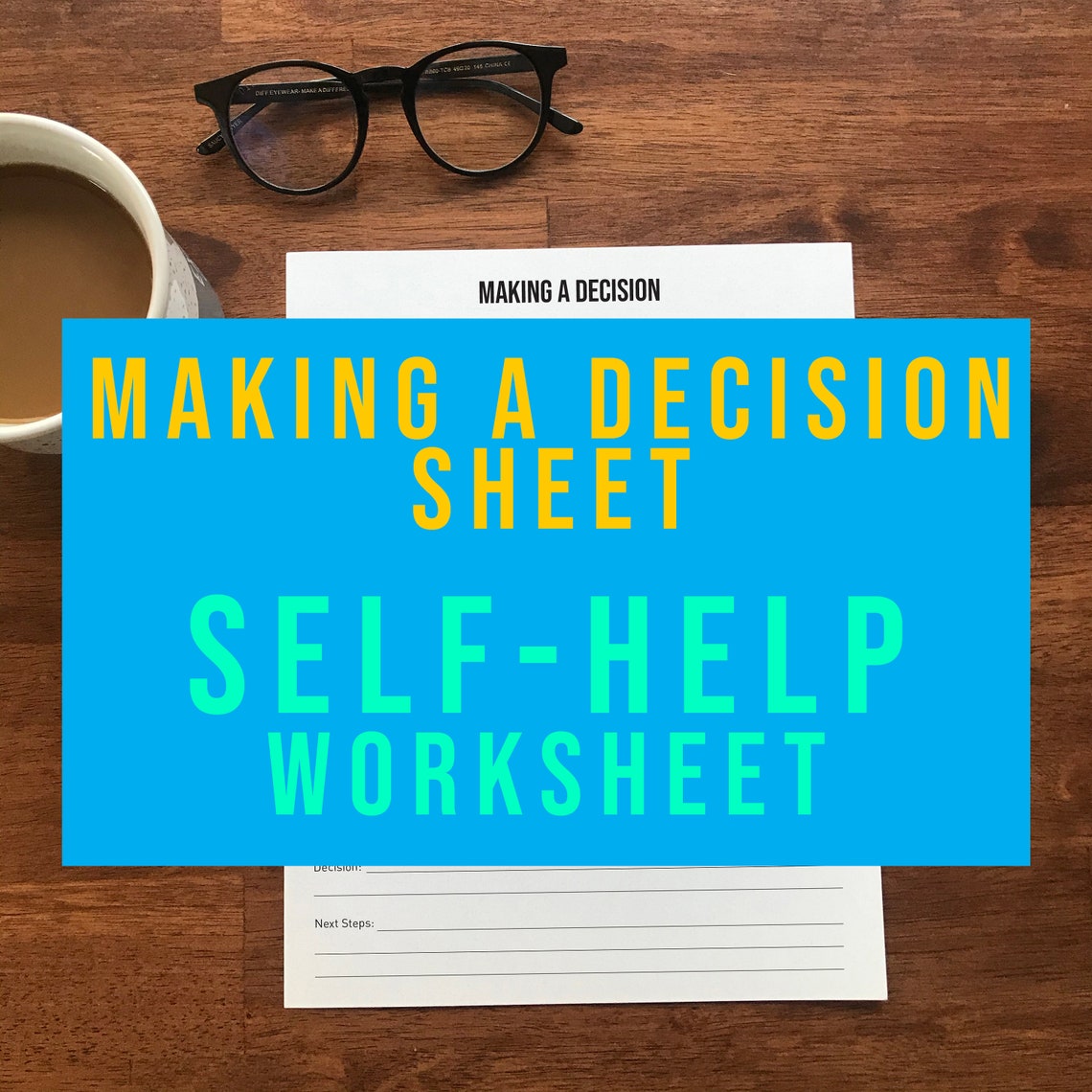 Making a Decision: A Self Reflection Worksheet Instant - Etsy