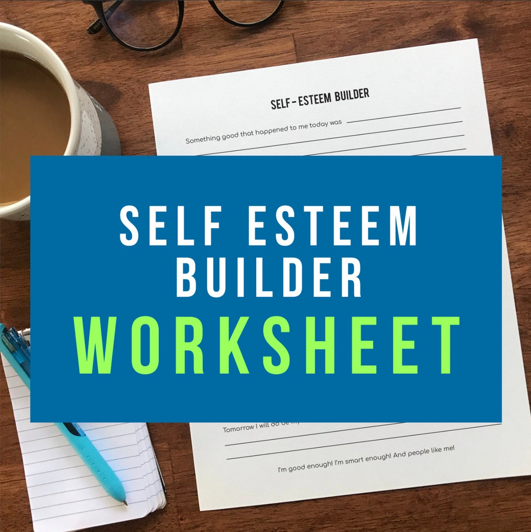 Self Esteem Builder: A Self Reflection Worksheet - Etsy