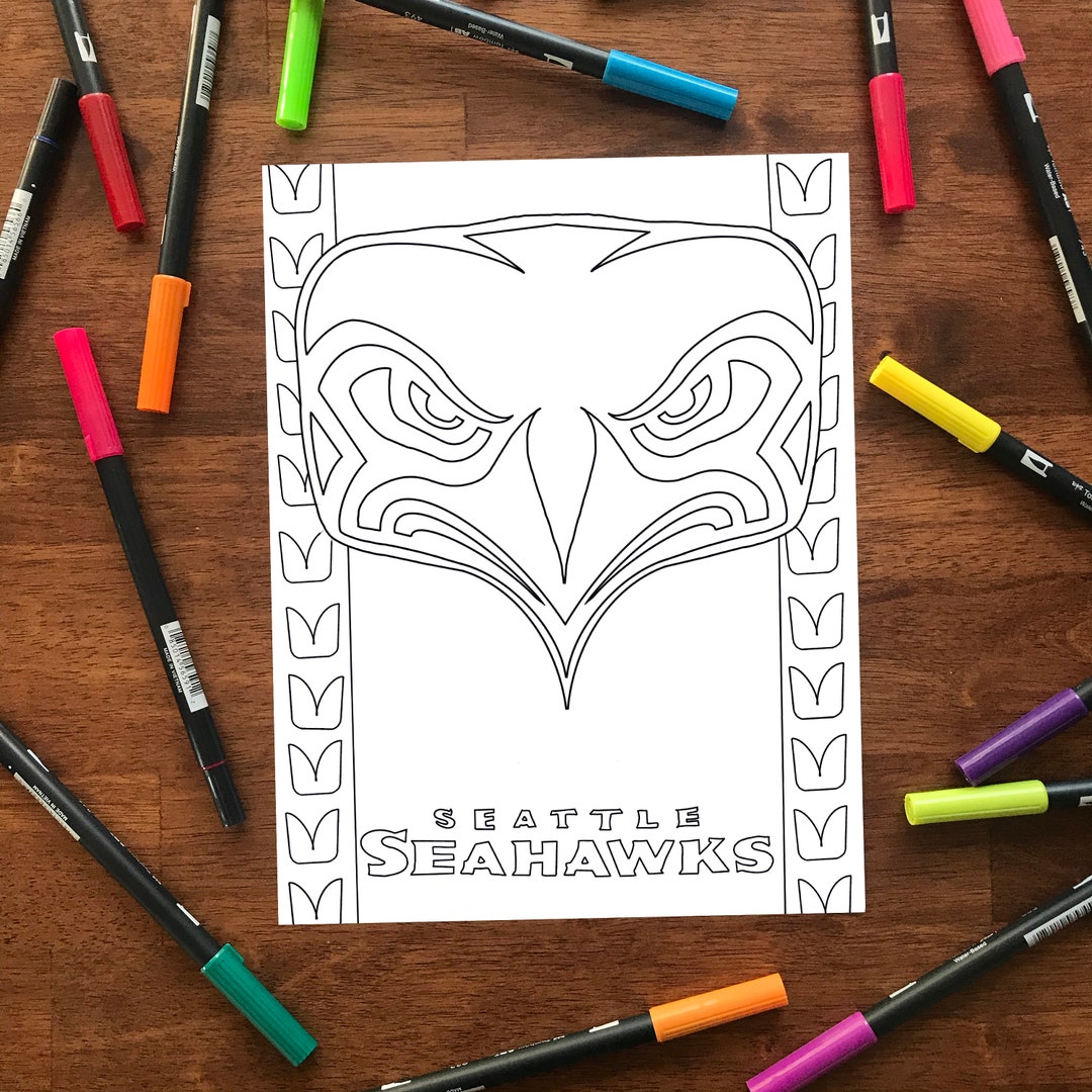 Seattle Inspired Coloring Sheets - Instant Digital Download - Etsy