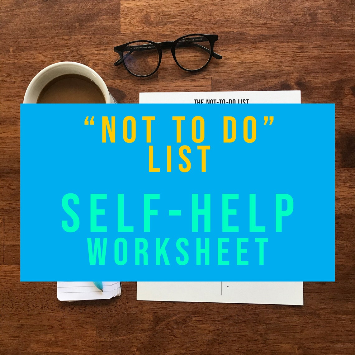 The Not-to-do List - Instant Digital Download Worksheet - Etsy