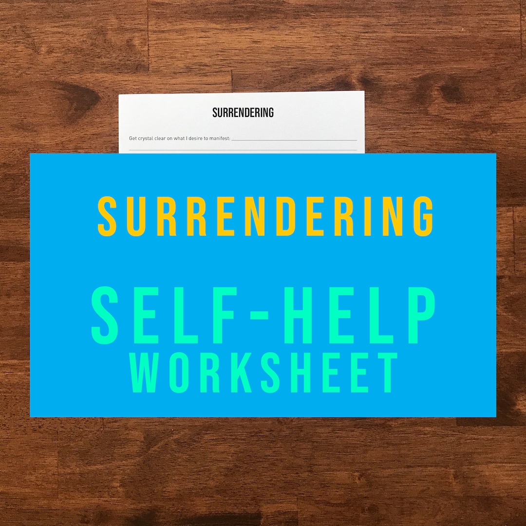 Surrendering Worksheet - Instant Digital Download - Etsy