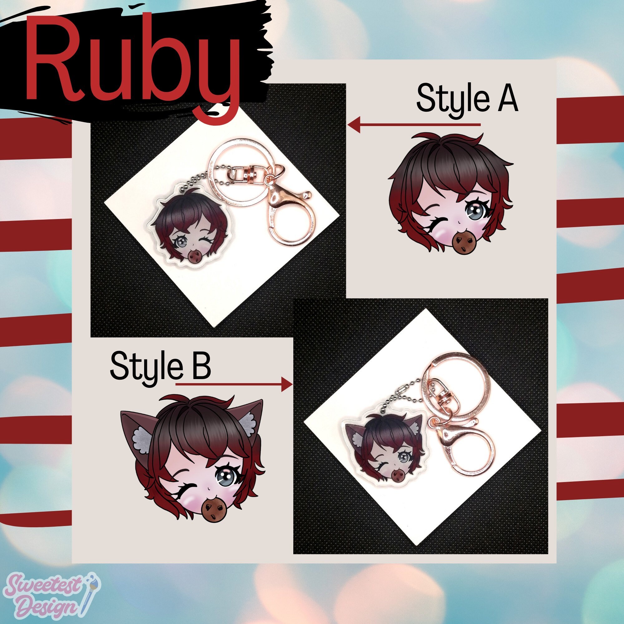 RWBY Keychains neko & Classic - Etsy Australia