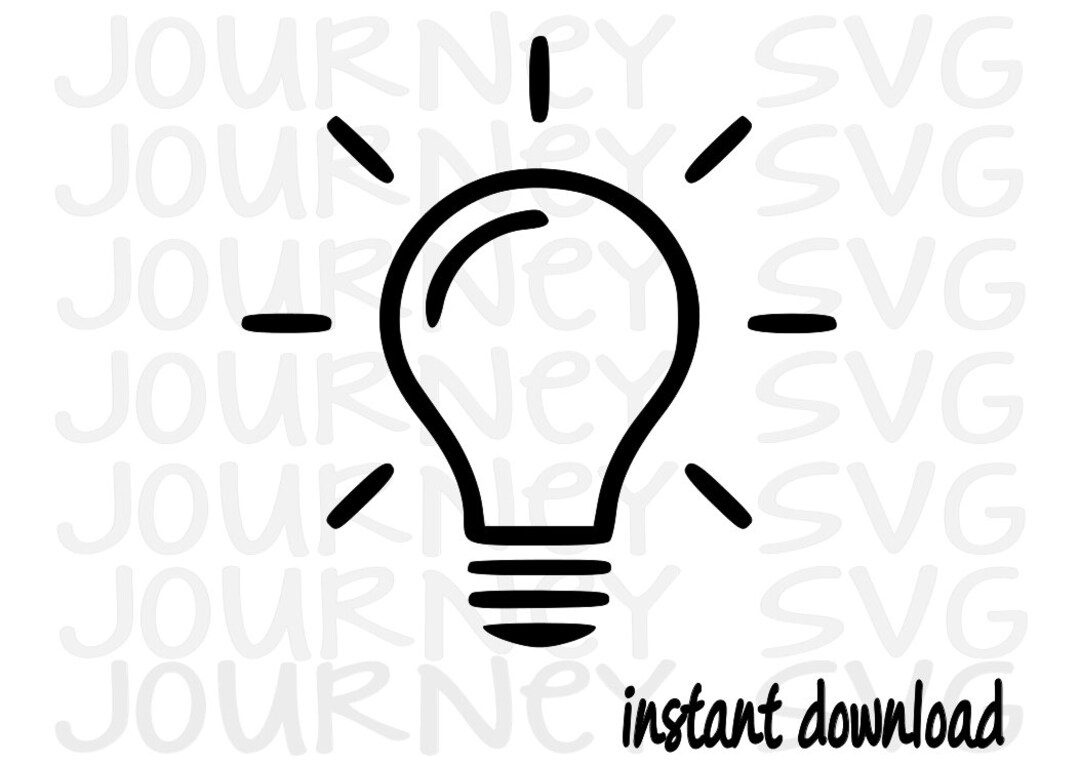 Light Bulb SVG - Etsy