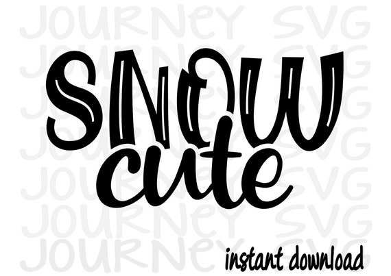 Snow Cute SVG Let It Snow SVG Christmas SVG Winter Svg | Etsy