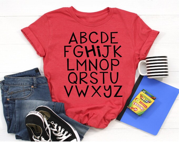 Alphabet Svg, ABC Svg, Teacher Svg, Back to School Svg, Teacher ...