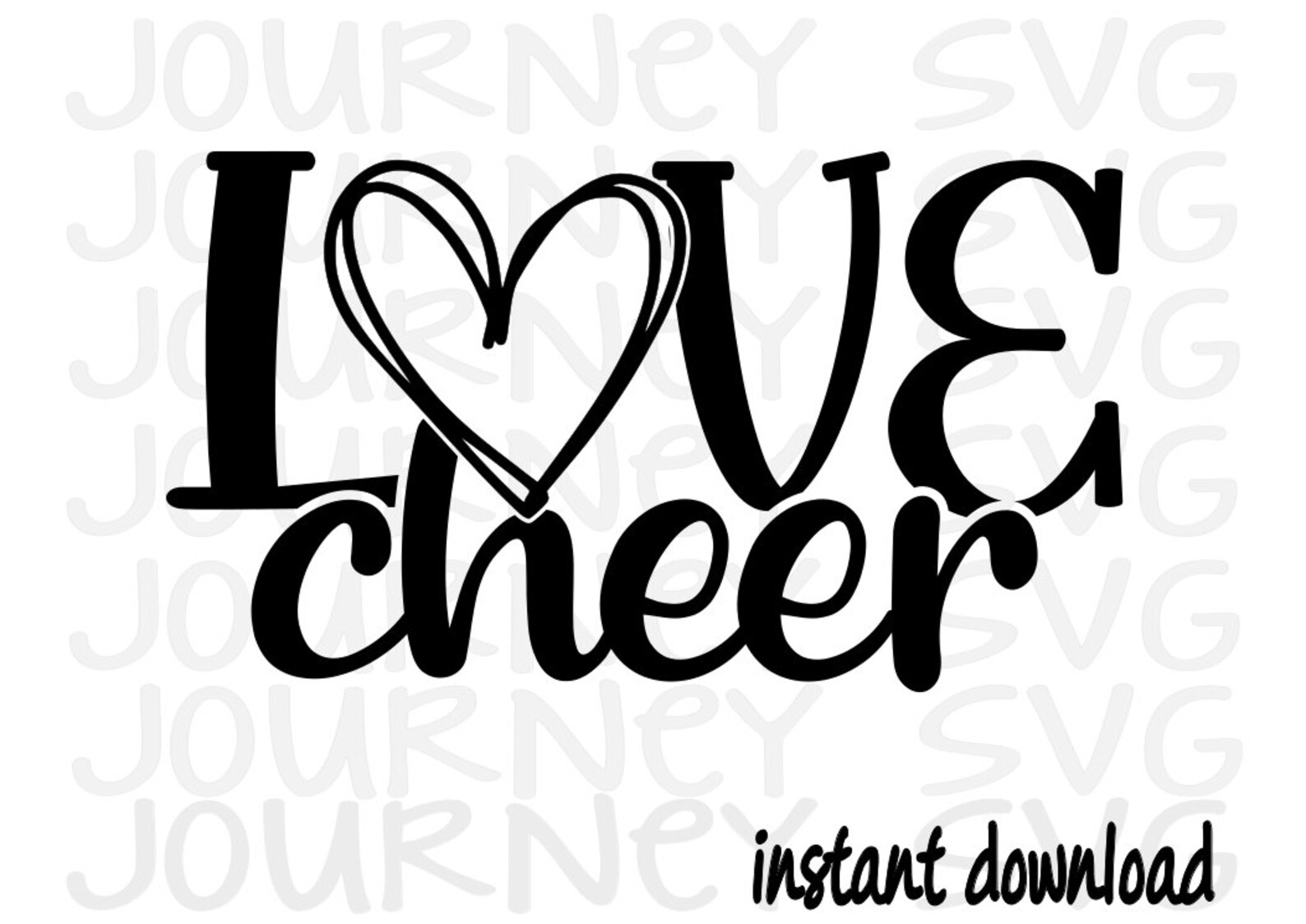 Love Cheer SVG Cheerleader SVG - Etsy