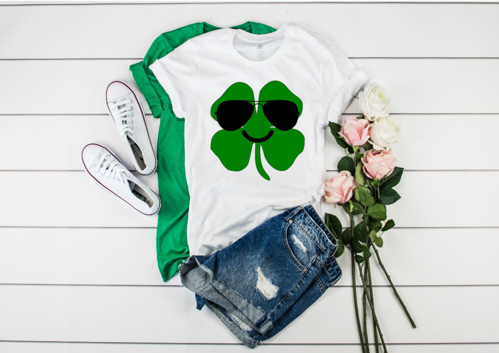 Four Leaf Clover SVG, Cool Clover SVG, Clover SVG, Lucky Svg, Shamrock ...