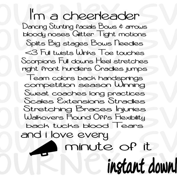 Cheerleader Prayer Svg - Etsy