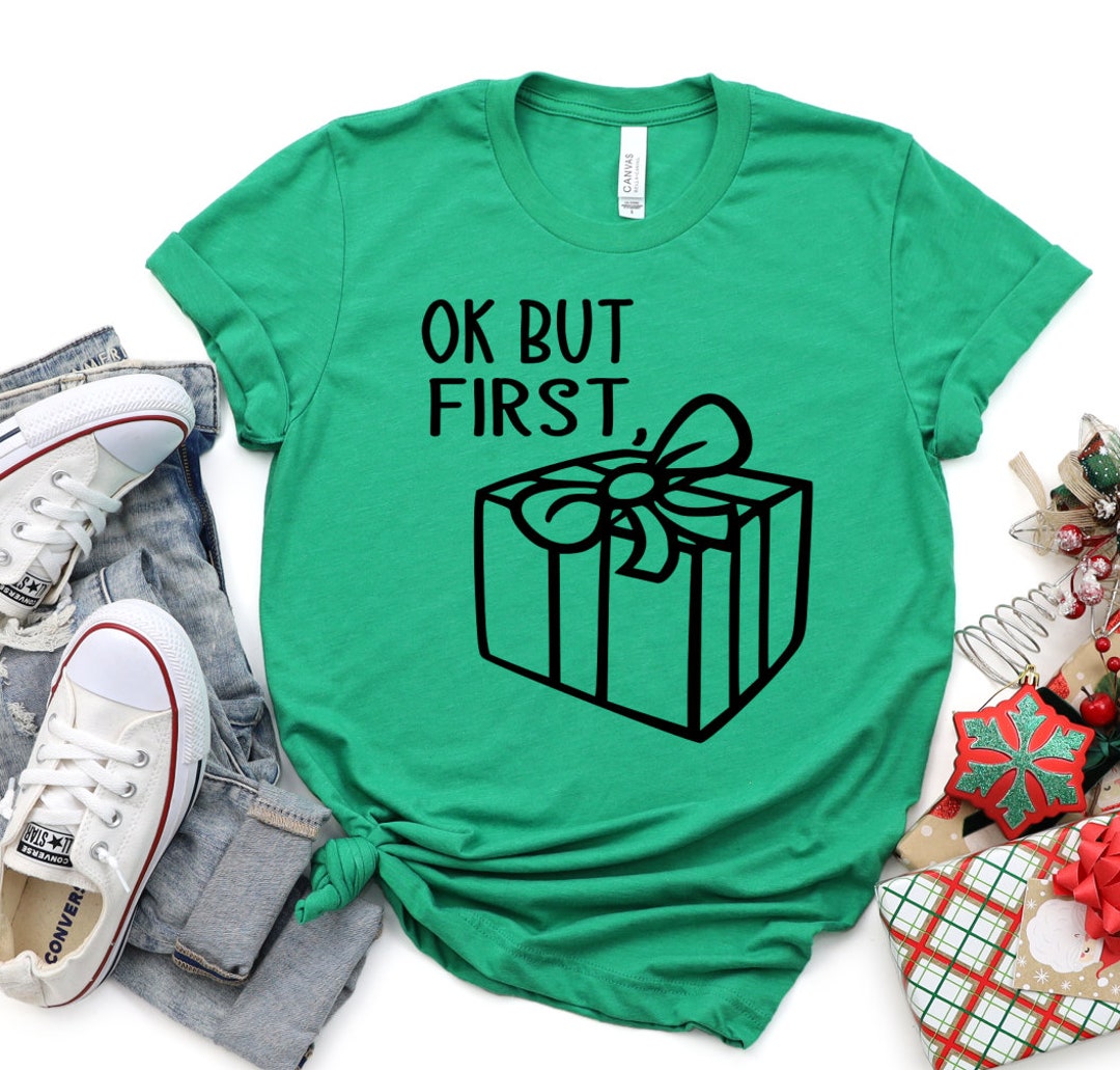 Okay but First Presents SVG , Christmas SVG - Etsy