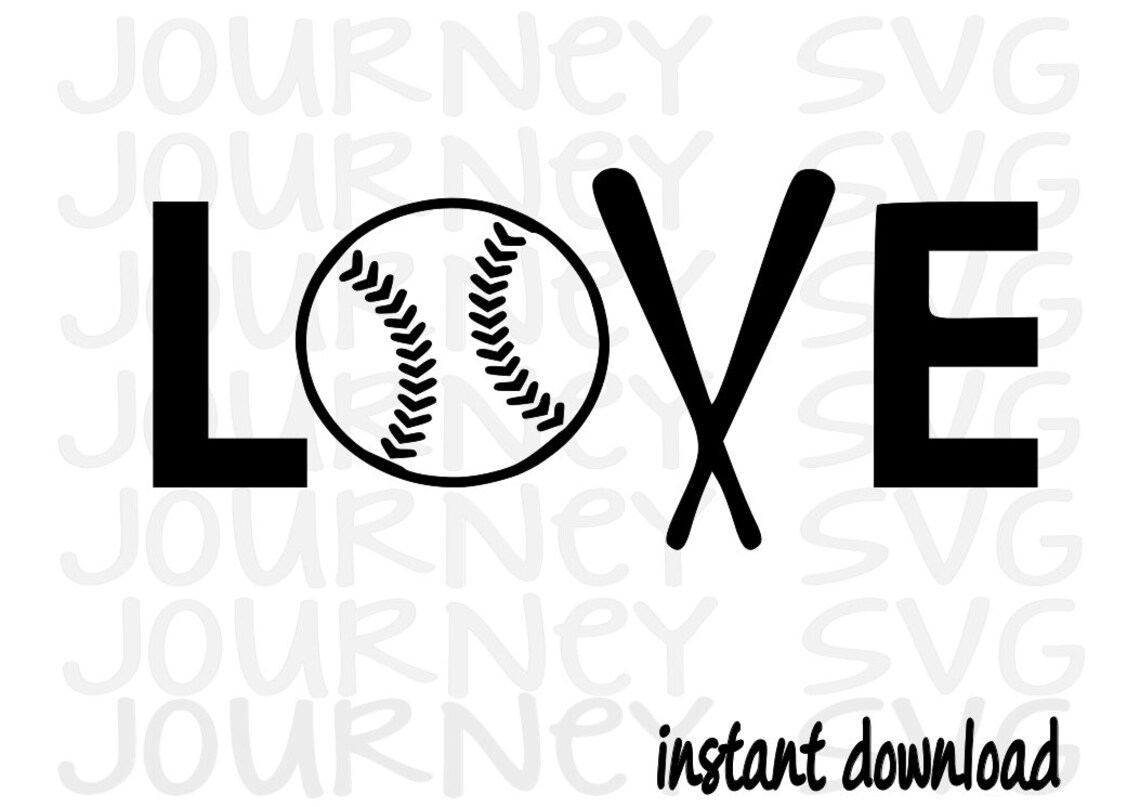 Love Baseball SVG File, Family Svg, Baseball Svg, Fan Svg, Sport Svg - Etsy