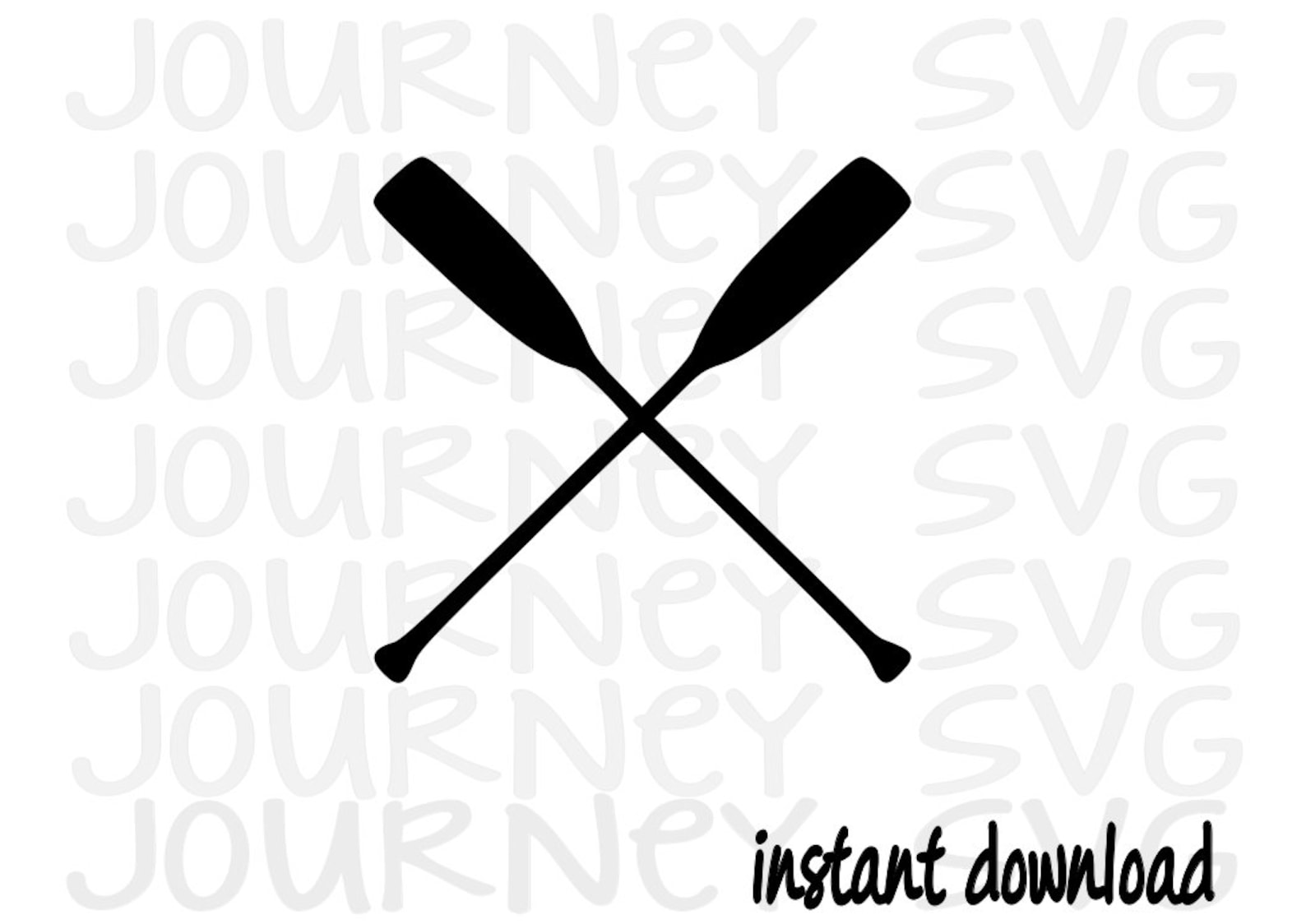 Crossed Paddles SVG Lake SVG Boat SVG - Etsy