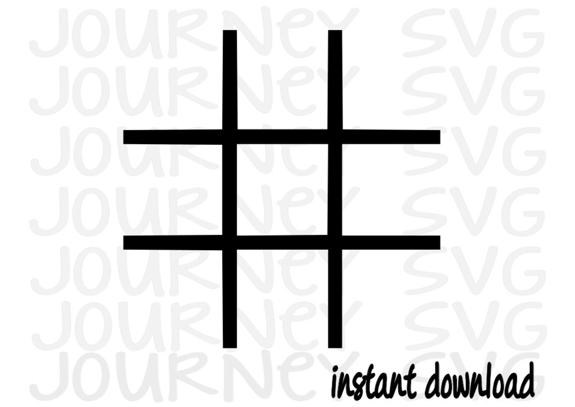 Tic Tac Toe SVG | Etsy