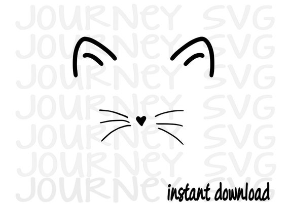 Cat Face SVG Cat SVG | Etsy