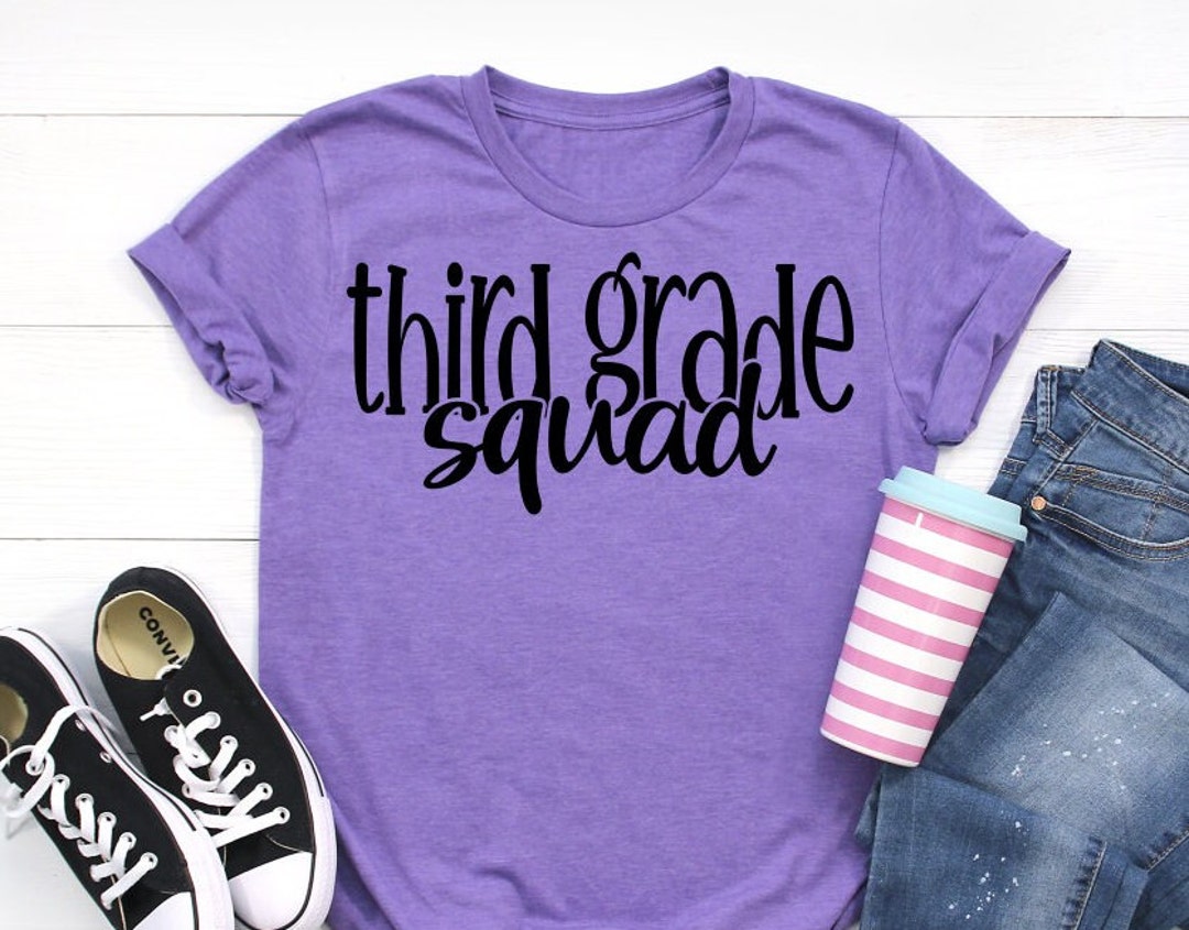 Third Grade Squad SVG, Third Grade Teacher SVG, Teacher SVG, Back to ...