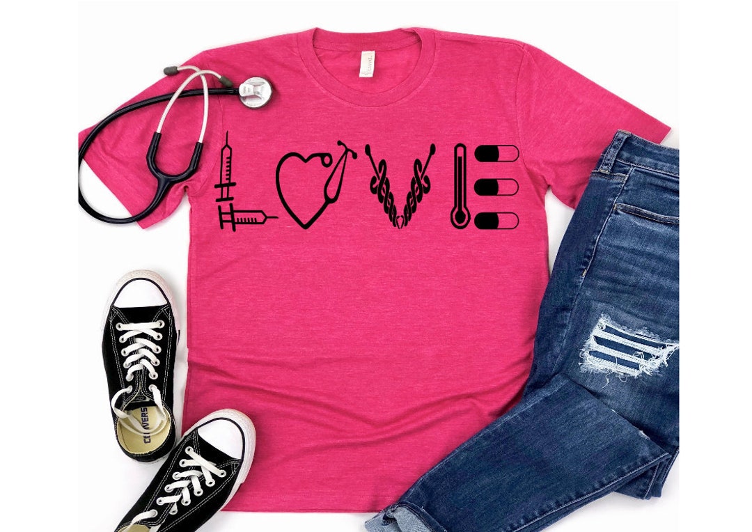 Nurse Love SVG File, Nurse Svg, Nurse Gift Svg, Gift for Her Svg, Er ...