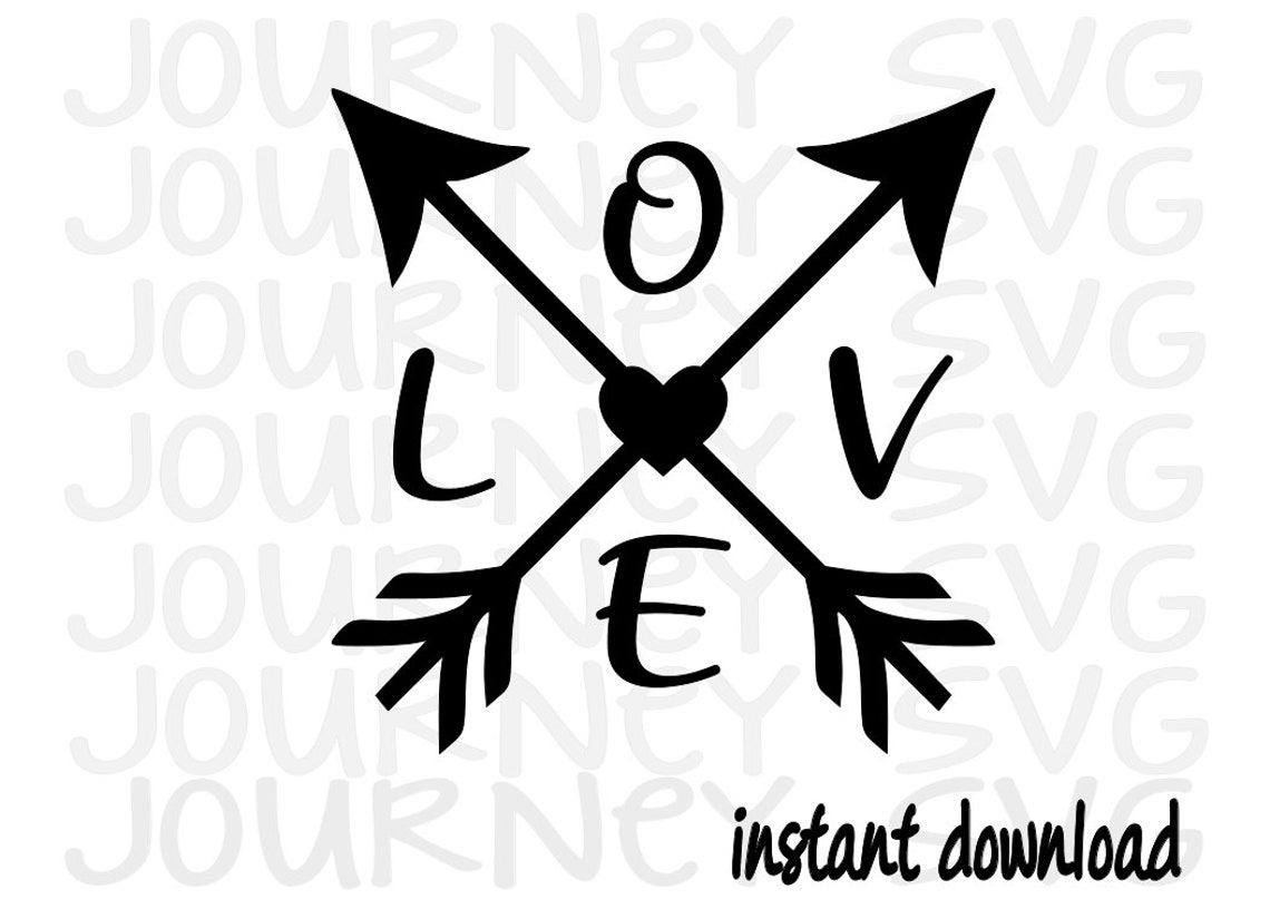 Love Arrow SVG, Valentine SVG, Love SVG - Etsy