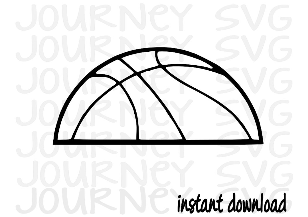 Basketball Svg, Half Basketball Svg, Sport Svg - Etsy