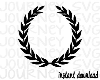 Vine Svg Laurel Vine Wreath Cut File Vine Cricut Cut File Vine ...
