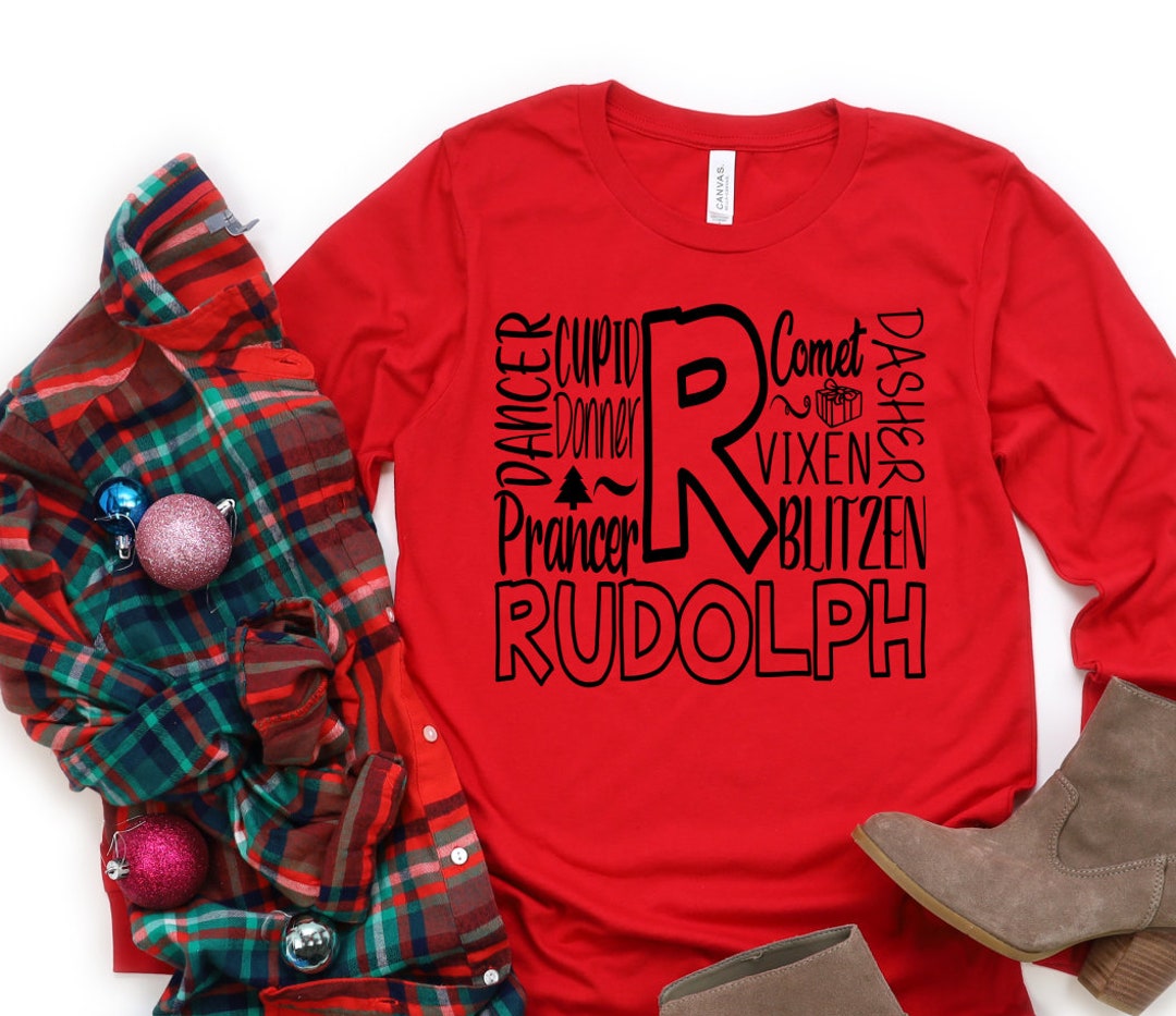 Rudolph SVG , Christmas SVG, Reindeer SVG - Etsy