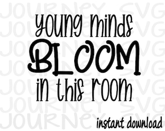 Young Minds Bloom Inside This Room - Etsy Ireland
