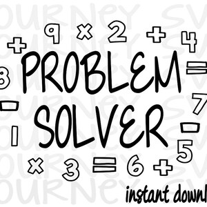 Problem Solver SVG, Math Teacher SVG, Teacher SVG, Back to School Svg ...