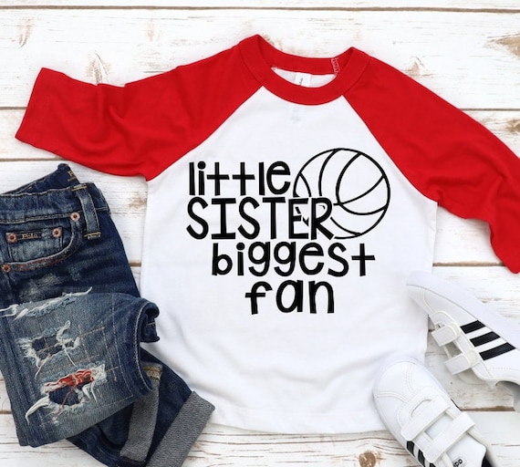 Little Sister Biggest Fan Basketball SVG Basketball SVG | Etsy