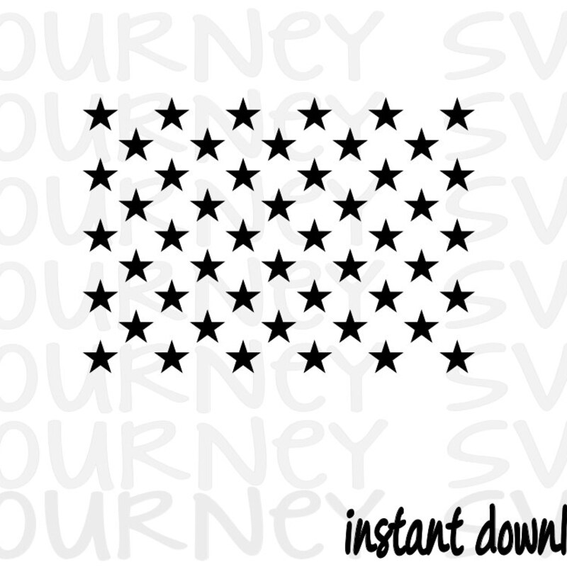 50 Stars Svg - Etsy