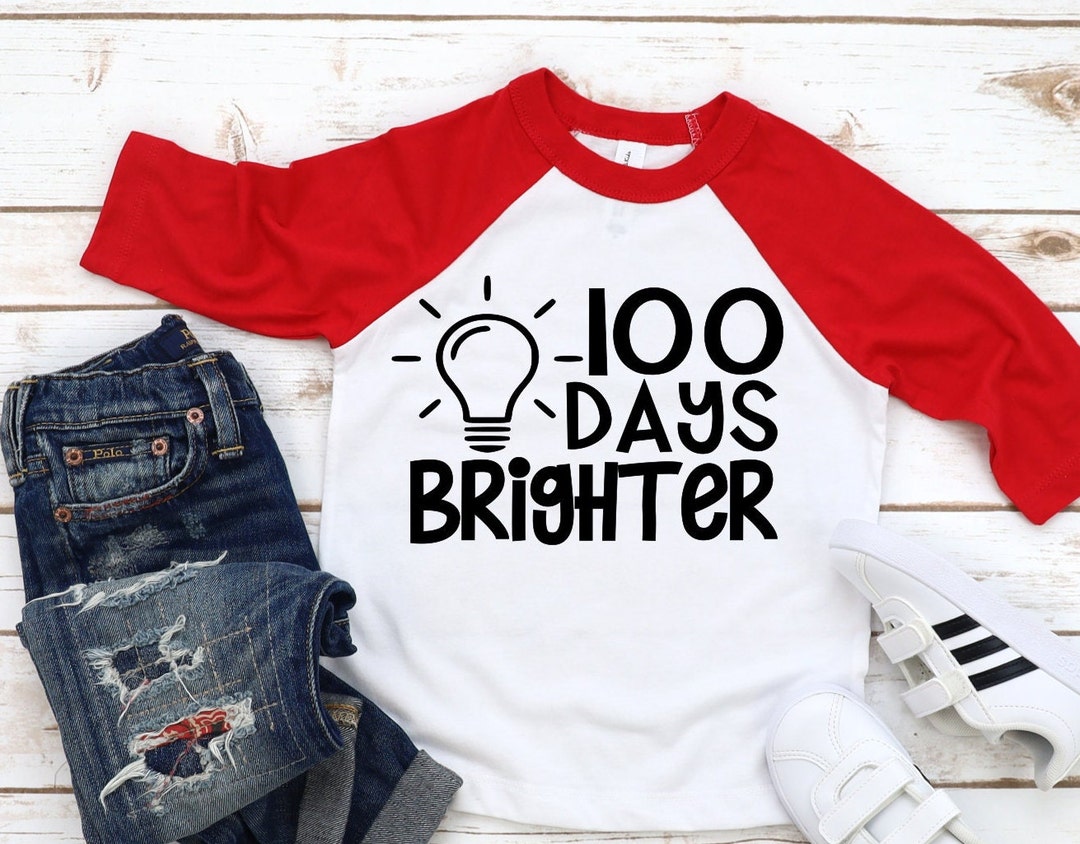 100 Days Brighter SVG, 100th Day SVG, 100th Day of School SVG, One ...