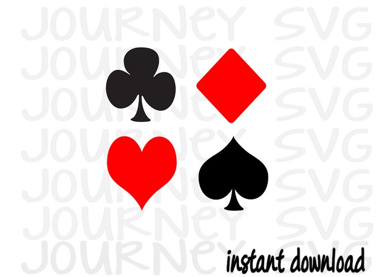 Card Suits SVG File Spades SVG Hearts SVG Diamonds Svg - Etsy