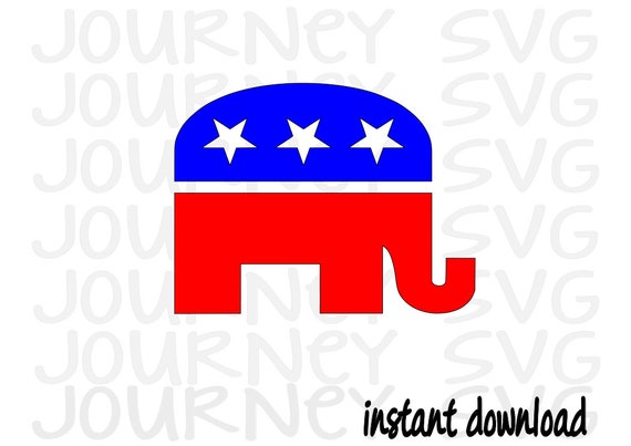 Republican SVG GOP SVG Republican Elephant Svg - Etsy