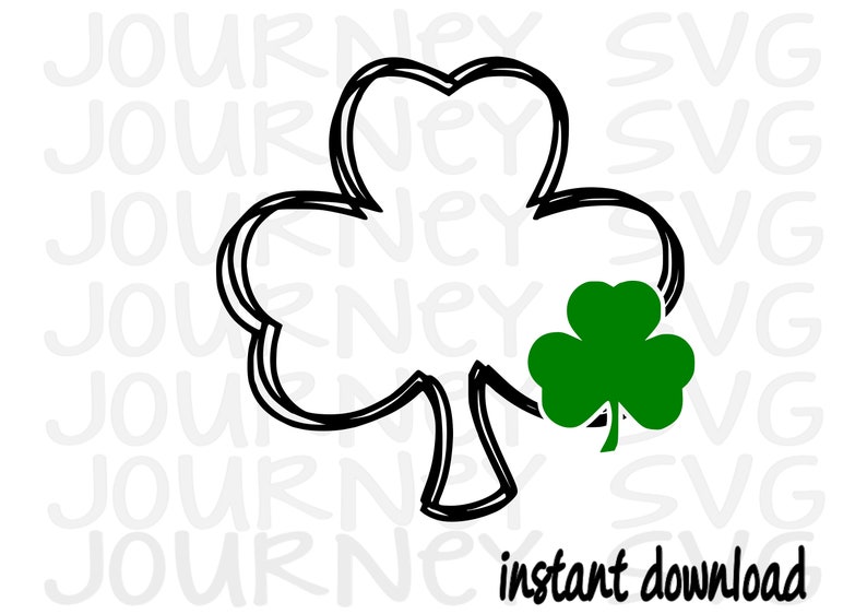 Clover Svg Lucky Svg Shamrock Svg St Patricks Day Etsy