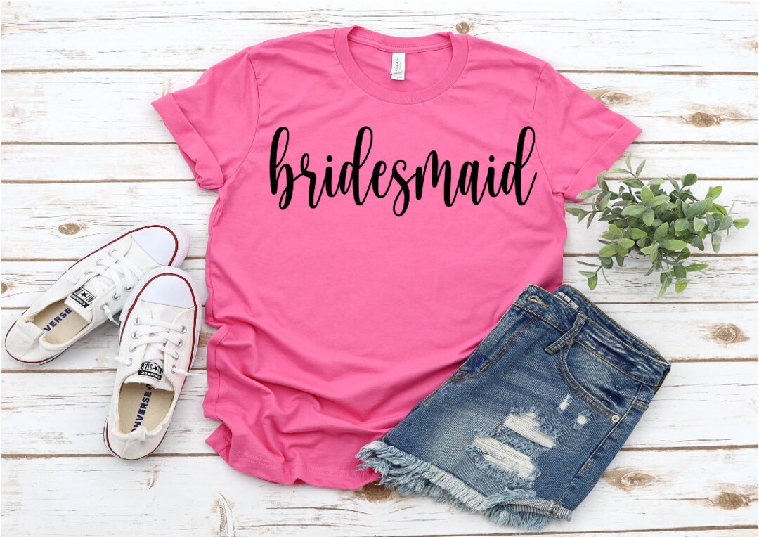 Bridesmaid SVG, Bride SVG File, Wedding Svg - Etsy