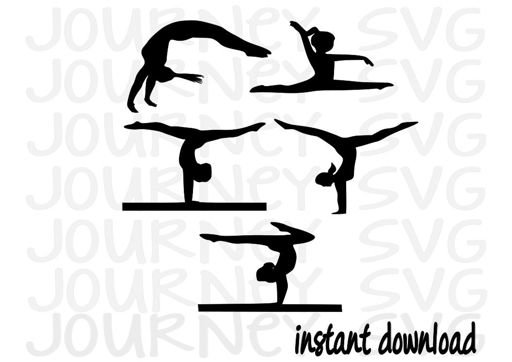 Gymnast SVG, Gymnastics SVG, Cheerleader SVG - Etsy