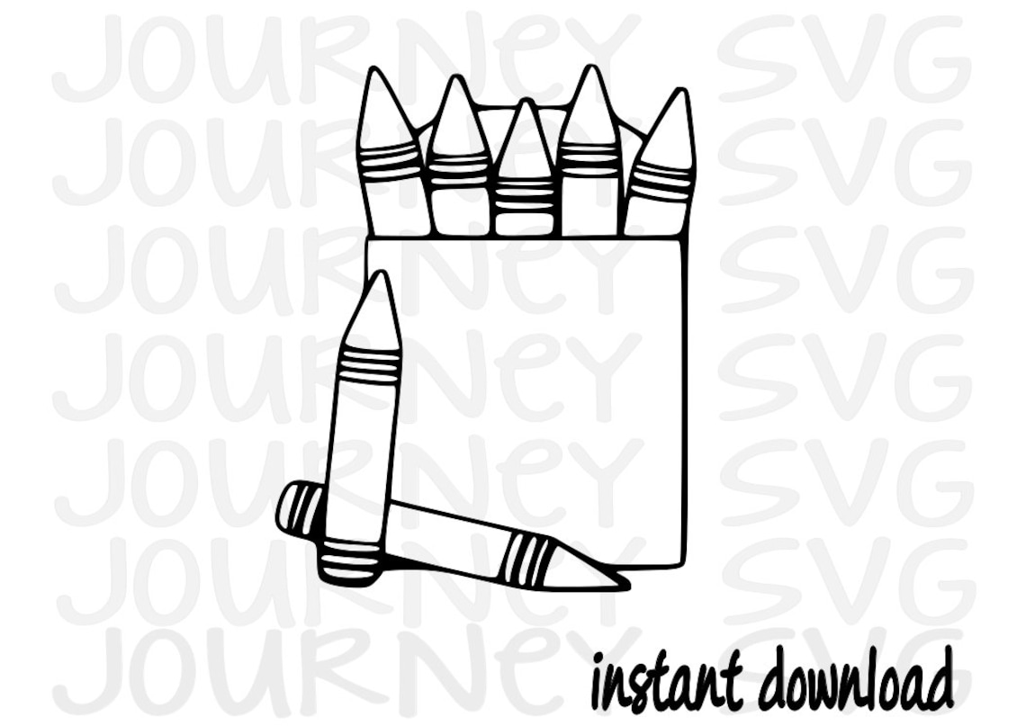 Crayon Box SVG Teacher Svg Teacher Gifts Teacher Life Back - Etsy
