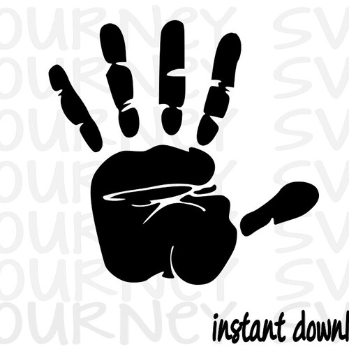 Baby Handprint SVG Baby Handprint DXF Baby Handprints Baby - Etsy