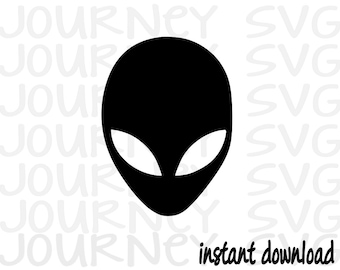 Alien Head Svg | Etsy