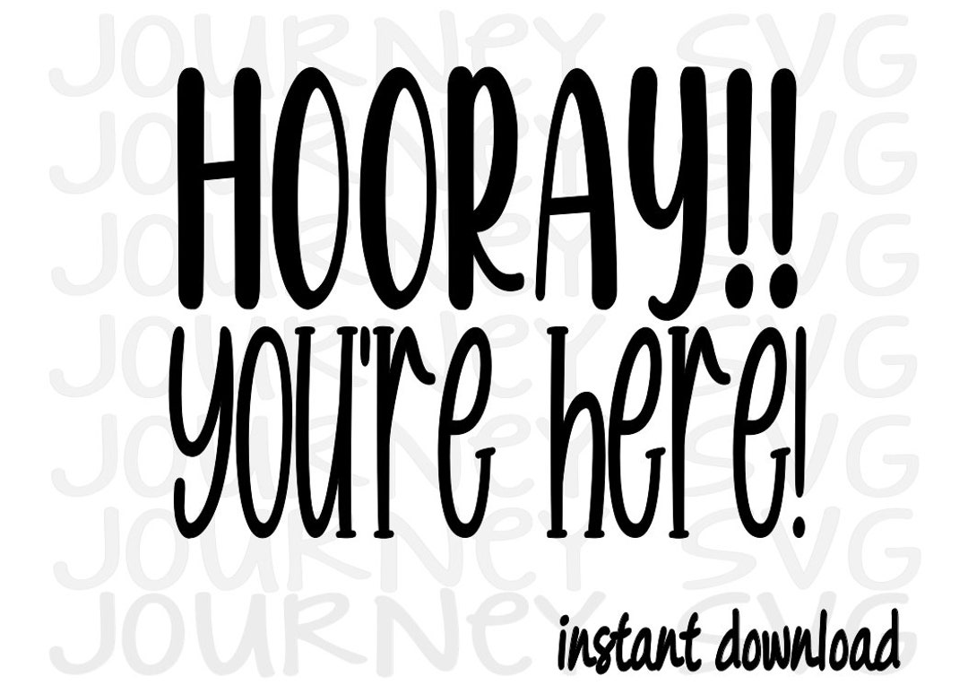 Hooray You're Here SVG, Classroom SVG, Classroom Decor SVG - Etsy