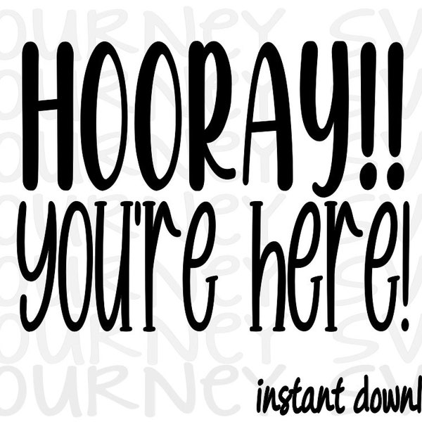 Hooray Youre Here! - Etsy