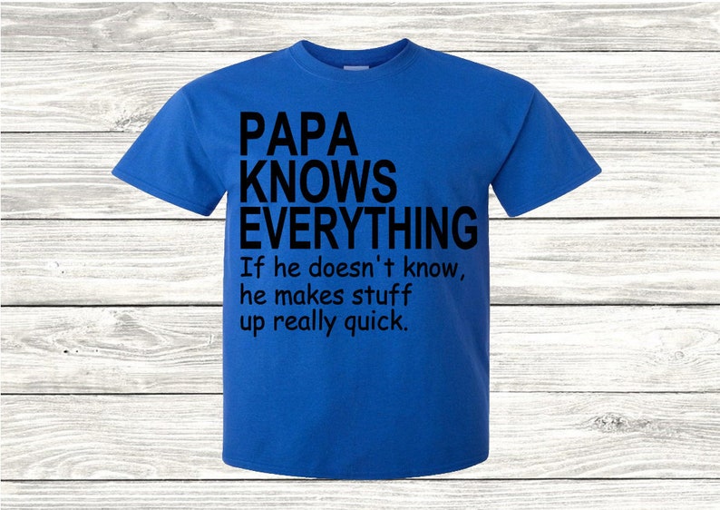 Papa Knows Everything SVG, Papa SVG, Grandpa Svg, Dad Svg, Papaw Svg - Etsy