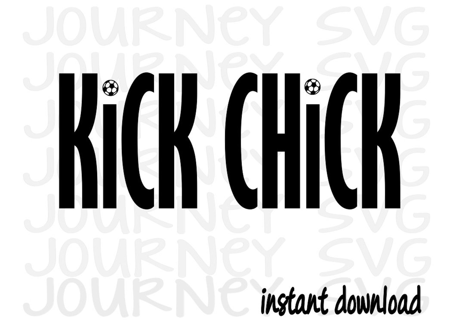 Kick Chick SVG Soccer Svg Soccer Ball Svg | Etsy