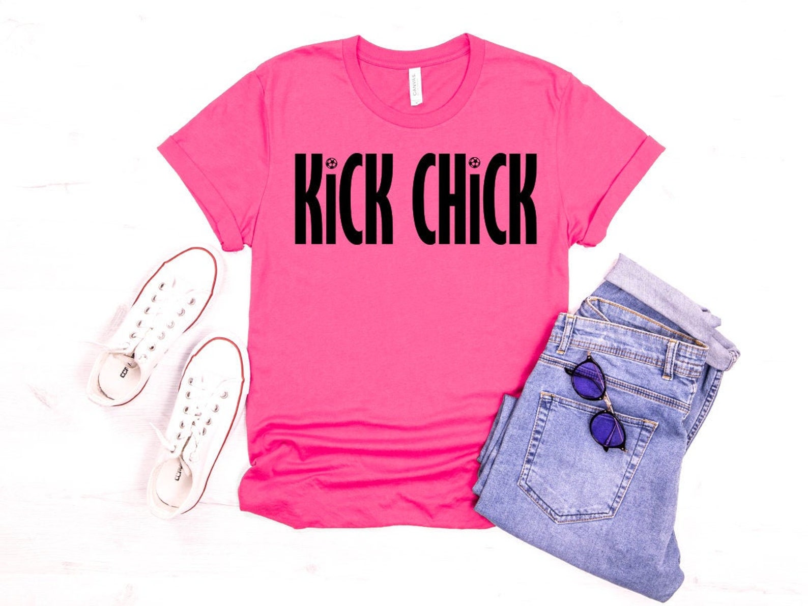 Kick Chick SVG Soccer Svg Soccer Ball Svg | Etsy