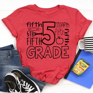 Fifth Grade Teacher SVG, Teacher SVG, Back to School SVG, Teacher Shirt ...