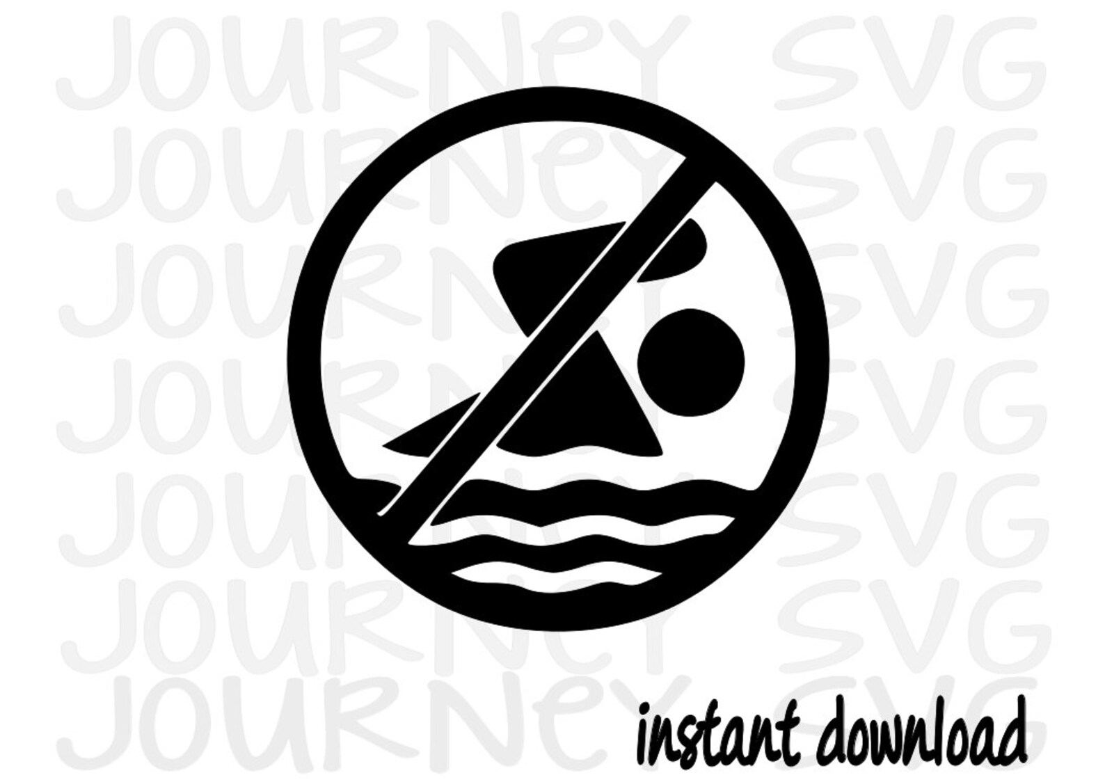 No Swimming Sign SVG - Etsy