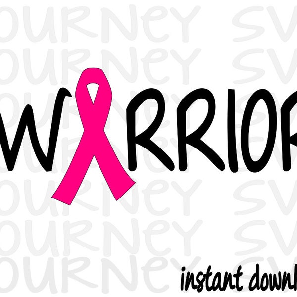 Cancer Warrior Svg - Etsy