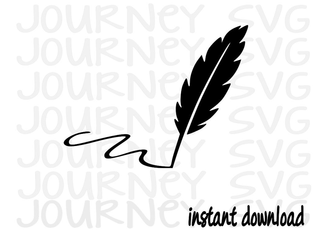 Feather SVG, Feather Pen SVG, Calligraphy SVG - Etsy
