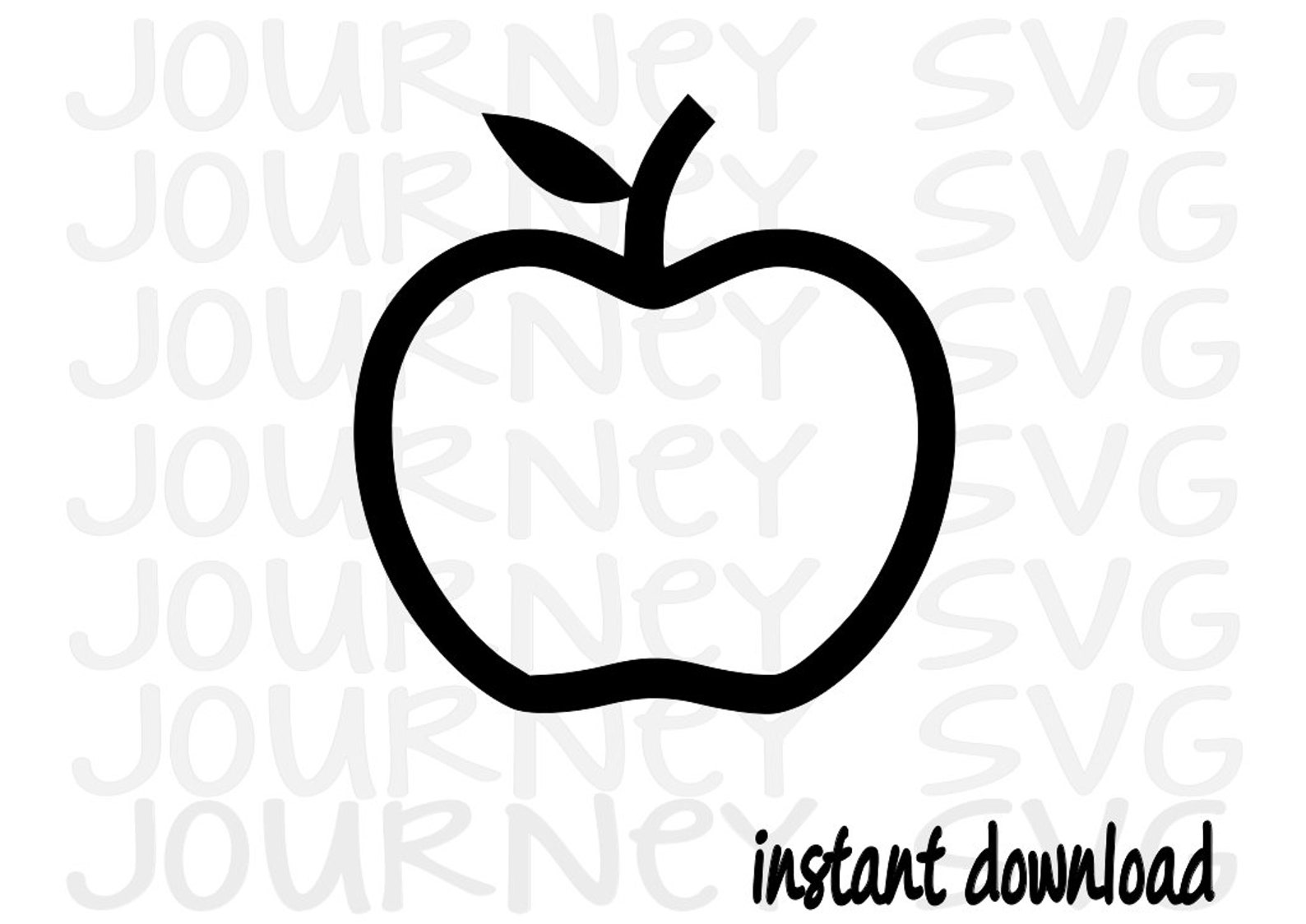 Apple Outline Svg Apple Svg Teacher Svg Teacher Gift Svg - Etsy