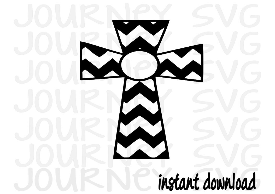 Cross Monogram SVG File, Church Svg, Christian Svg, Religious Gifts Svg ...