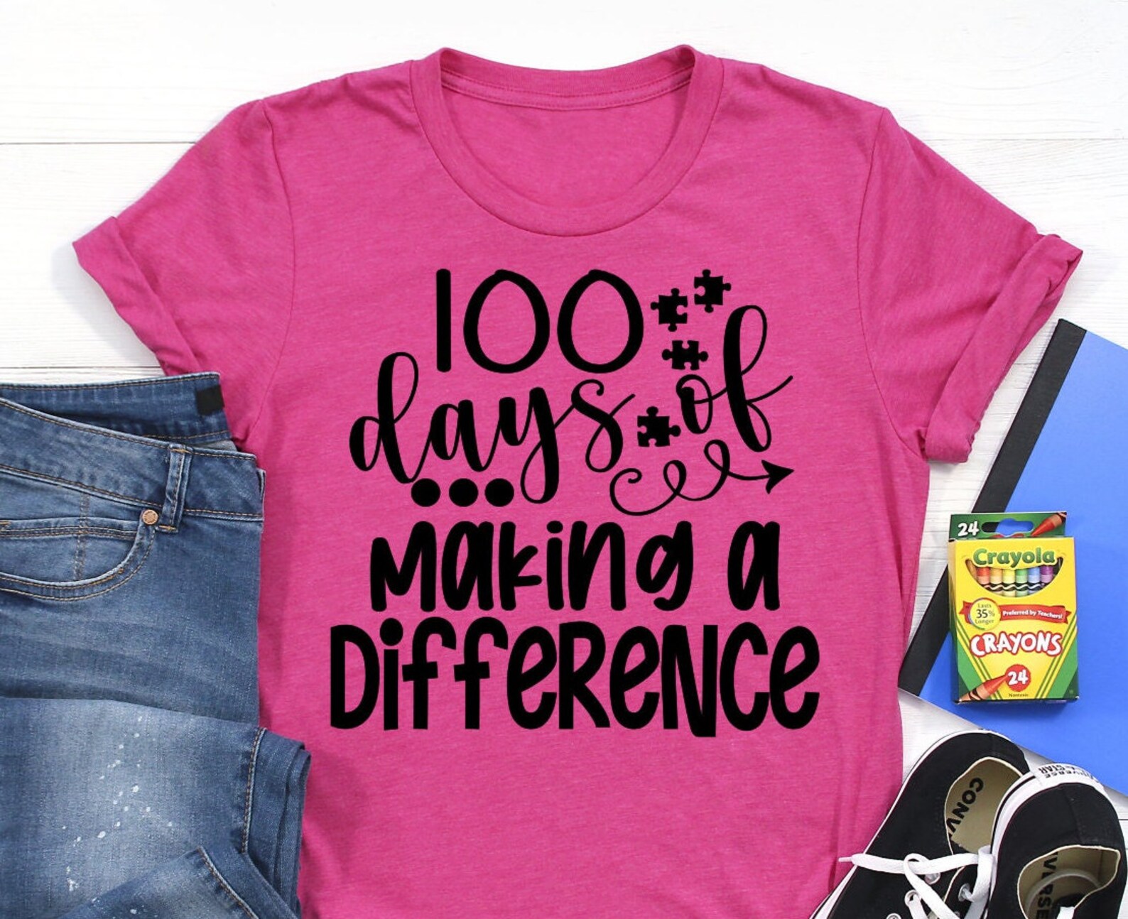 100 Days of Making a Difference SVG 100th Day SVG 100th Day | Etsy